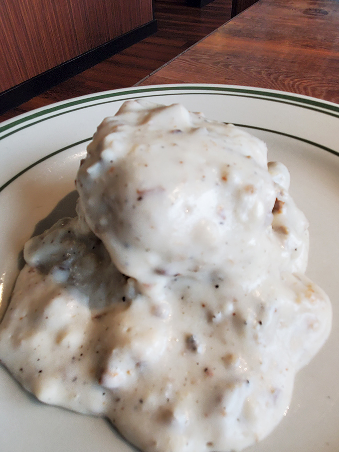Biscuits drowning in creamy country gravy&mdash;the breakfast equivalent of being wrapped in your grandmother's warmest quilt on a rainy morning.