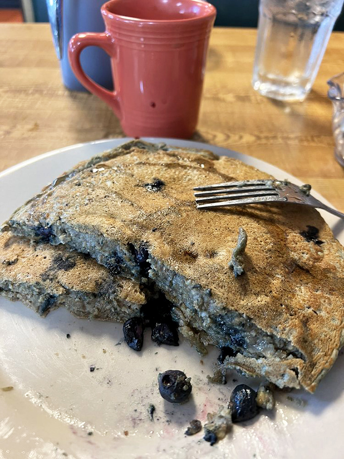 These blueberry pancakes don't just have berries&mdash;they've formed a delicious alliance that makes maple syrup sing with joy.