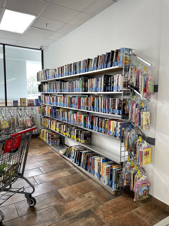 The literary equivalent of a buffet where you can sample everything. DVDs and books stacked like a librarian's dream&mdash;or organizational nightmare.
