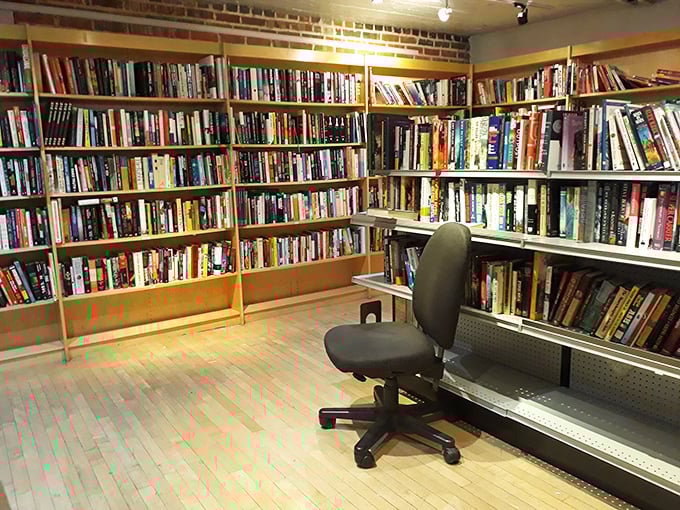 A library without late fees. These shelves hold forgotten bestsellers, obscure treasures, and that exact book you didn't know you needed until now.