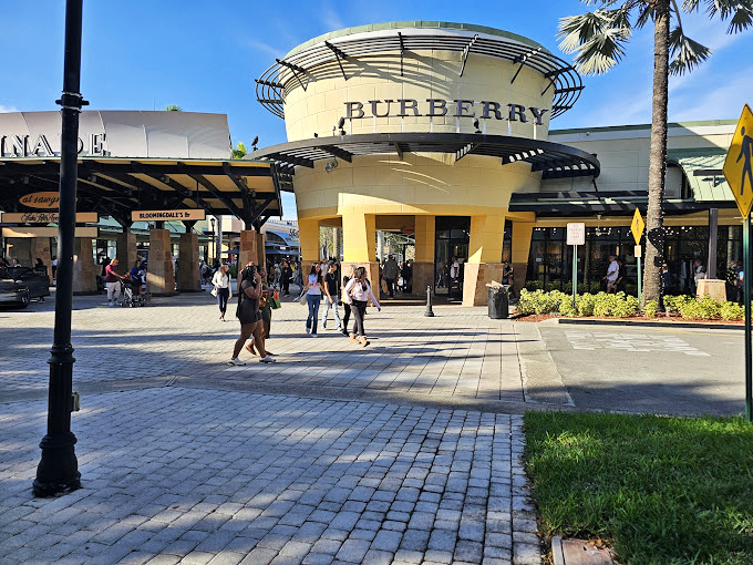 Burberry's distinctive architecture stands as a beacon for luxury hunters, where the iconic British brand offers its wares at prices that won't require a second mortgage.