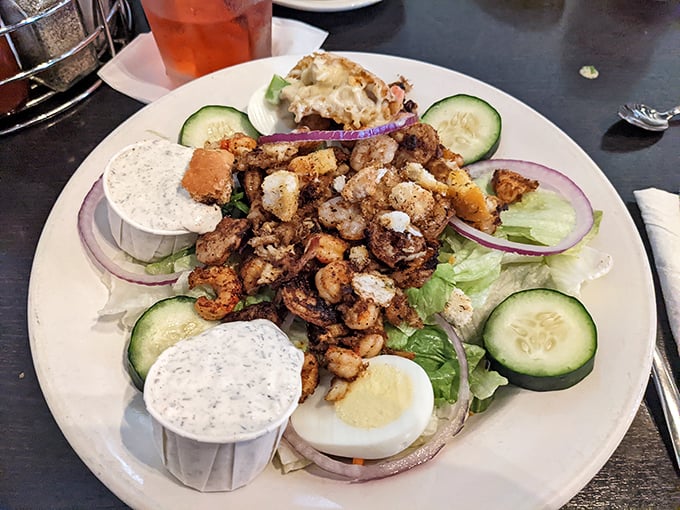 This Cajun shrimp salad proves that "eating light" in Louisiana is still a celebration &ndash; blackened shrimp dancing atop greens with enough flavor to make lettuce exciting.