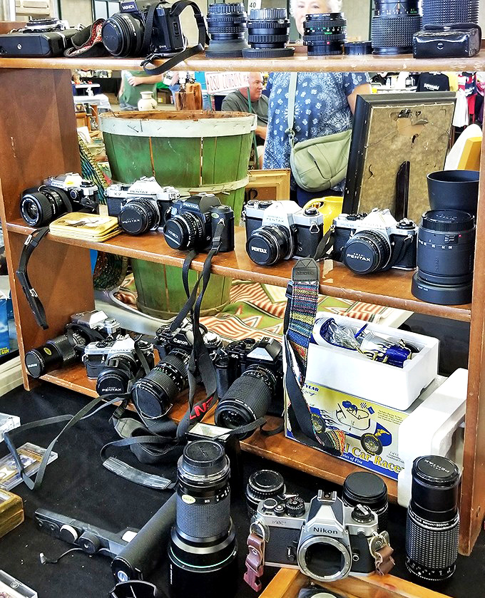 Vintage cameras that captured someone else's memories now wait to become part of yours. Each lens tells a story.