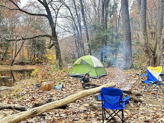 Fall camping at its finest&mdash;where the soundtrack is crackling fires and rustling leaves instead of notification pings and conference calls.