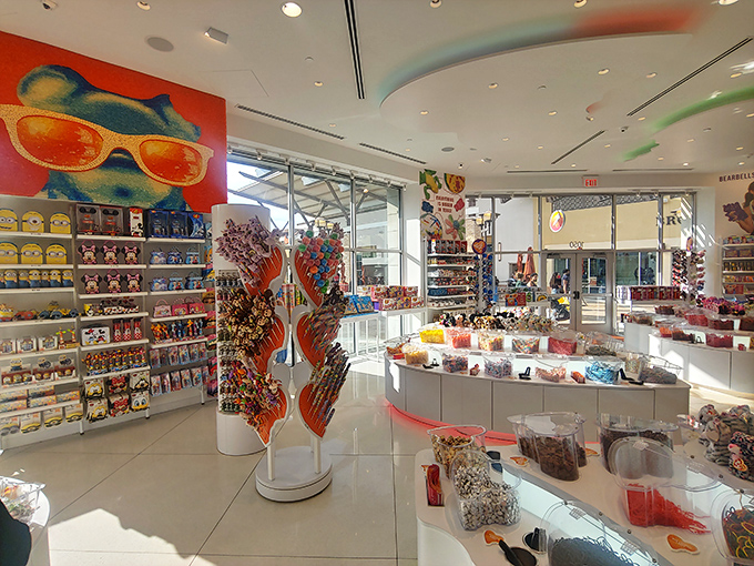 A candy wonderland that transforms adults into wide-eyed kids again. Diet resolutions come here to die a gloriously sweet death.