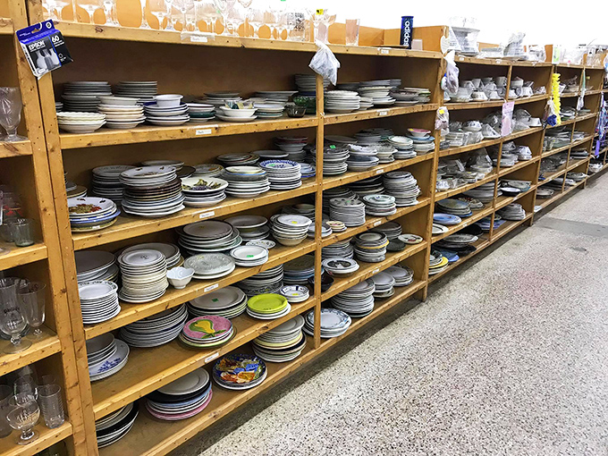 Dish paradise! Someone's grandmother's china becomes your dinner party conversation starter&mdash;each plate with its own mysterious history of holiday meals past.