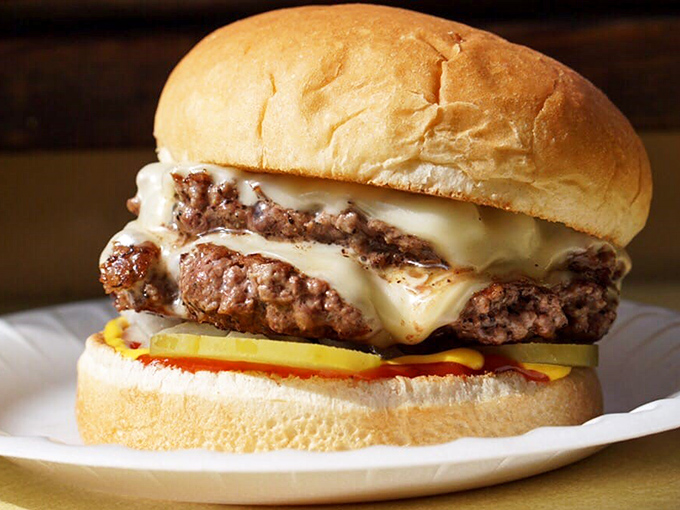 This double cheeseburger doesn't need fancy aioli or artisanal buns—it's the diner equivalent of a warm hug from your favorite aunt.