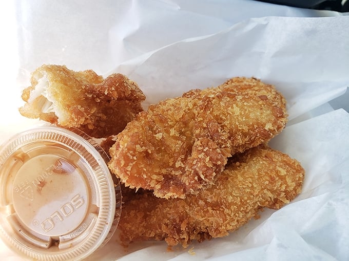 Golden-brown chicken strips that crunch like autumn leaves&mdash;except these leaves make you say "mmm" instead of "time to rake."