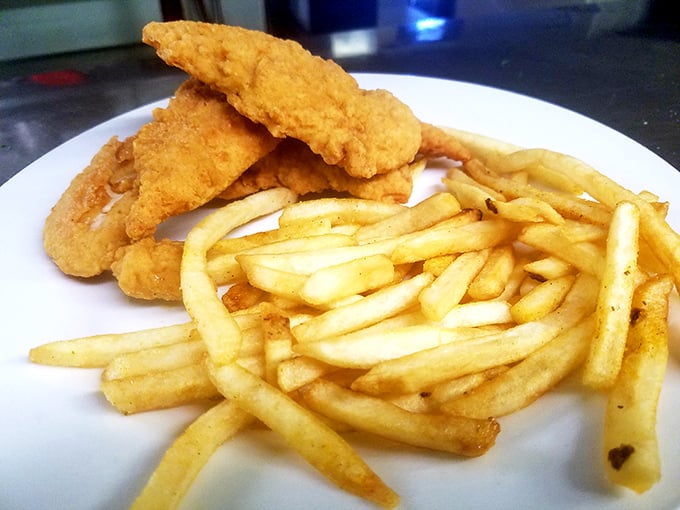 Golden-fried perfection meets crispy fries in a combination that never goes out of style.