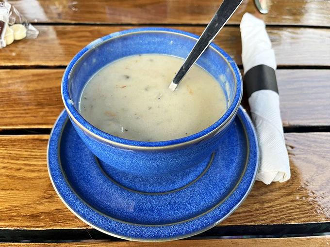 One spoonful of this legendary chowder and you'll understand why people drive from three counties away.