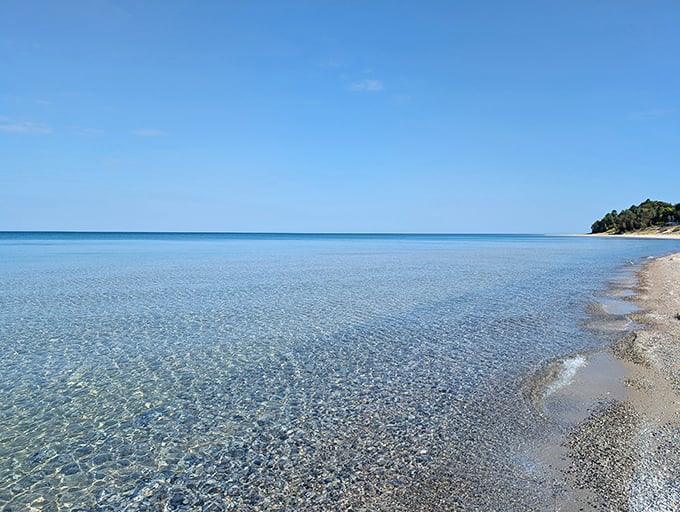 Crystal clarity that rivals the Maldives—except here you're in Michigan, and your mortgage didn't fund this vacation.