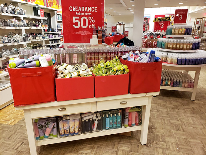 The clearance section: retail's version of a treasure hunt where patience is rewarded with those magical red discount tags.