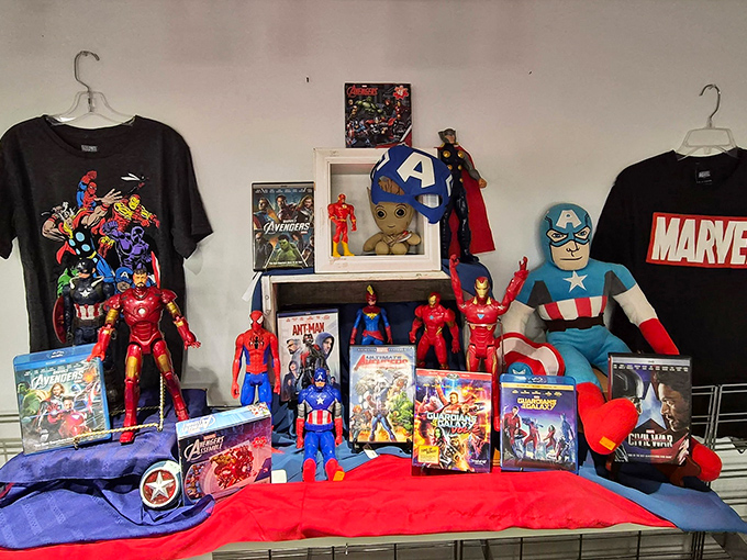 Holy superhero heaven! This Marvel collection would make any comic fan's spidey senses tingle. From Captain America to Iron Man, assemble your own Avengers headquarters.