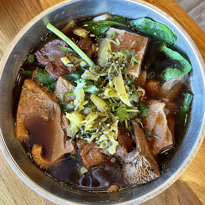 This soul-warming beef noodle soup isn't just a meal&mdash;it's therapy in a bowl, with tender chunks of meat swimming in aromatic broth.