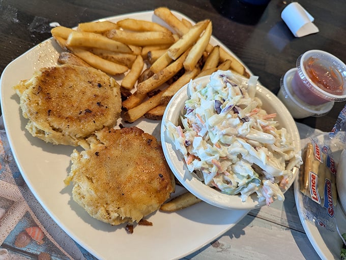 These golden-brown crab cakes are what seafood dreams are made of&mdash;mostly crab with just enough binding to keep them from floating off the plate in a cloud of deliciousness.