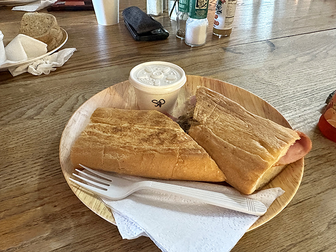 This Cuban sandwich isn't messing around. Perfectly pressed and proportioned, it's Tampa's history between two pieces of bread.