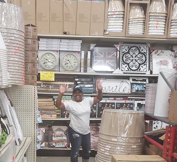 Treasure hunting at its finest! Home decor heaven awaits with wall clocks, decorative signs, and storage solutions that transform houses into stylish homes without breaking the bank.