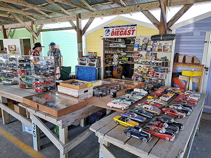 "A World of Diecast" indeed&mdash;where grown men suddenly remember every car they've ever loved. Childhood dreams parked in perfect miniature formation.
