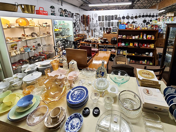 A ceramic rainbow that makes your kitchen cabinets look like they're suffering from chronic beige syndrome. Time for a color intervention!