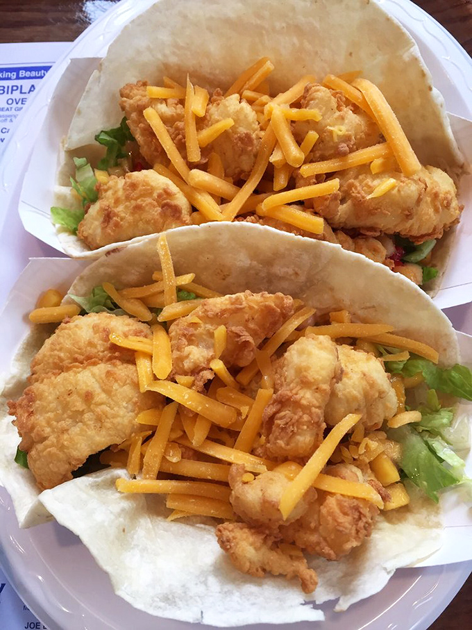 Fish tacos that make you question why you'd ever eat anything else. Crispy, flaky, cheesy perfection wrapped in soft tortillas.