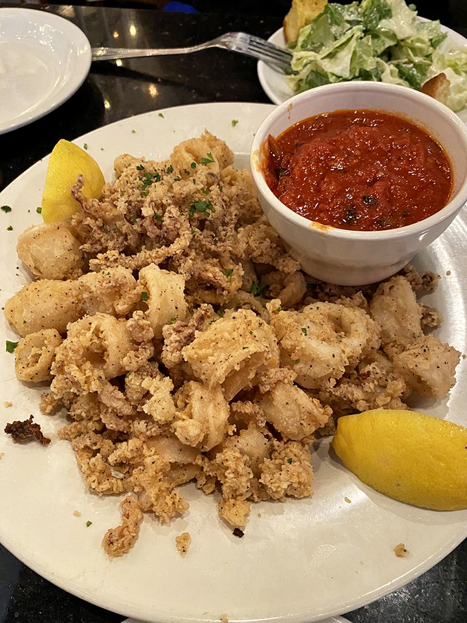 Fried calamari that actually tastes like the ocean, not the fryer&mdash;crispy, tender, and begging to be dunked.
