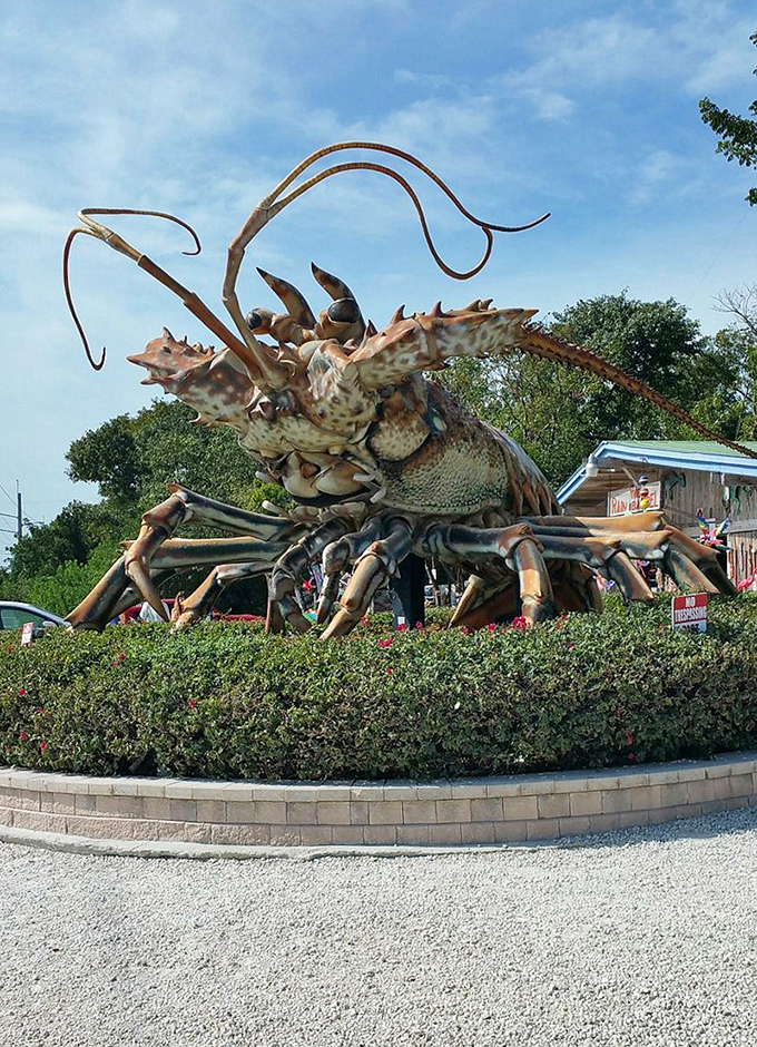 Nature meets artistry in this magnificent crustacean creation. It's the Statue of Liberty of the seafood world&mdash;if Lady Liberty had really impressive claws.