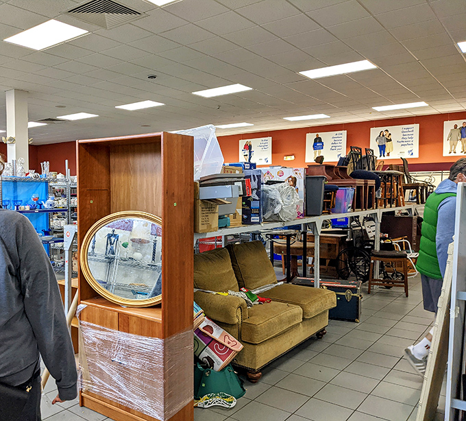 The furniture section is where vintage charm meets modern bargain-hunting&mdash;that olive sofa could be the conversation piece your living room needs.