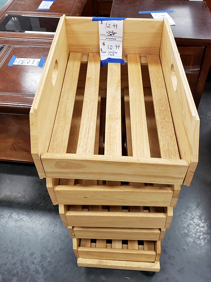 These wooden crates aren't just storage&mdash;they're organizational salvation waiting to happen. Farmhouse chic without the farmhouse price.