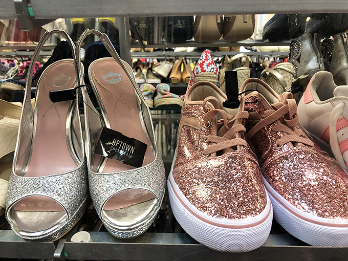 From dance floor dazzlers to casual cool kicks. These glittery options prove secondhand doesn't mean second-best in the style department.