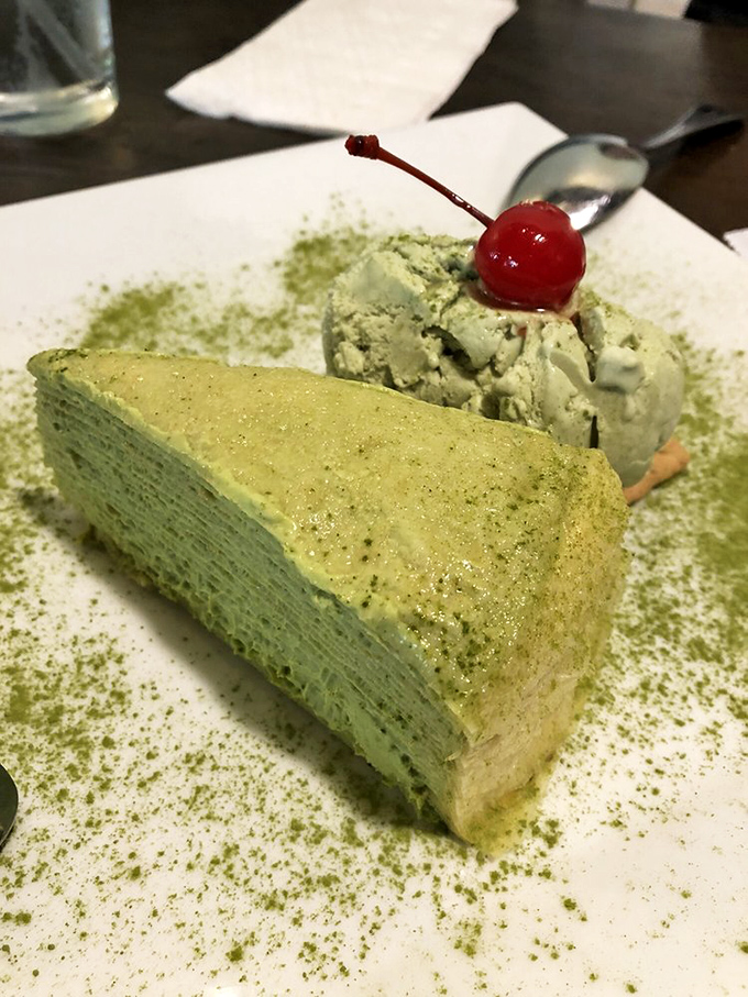 This green tea mille cake isn't just dessert&mdash;it's architecture with flavor, built layer by delicate layer into a matcha masterpiece.