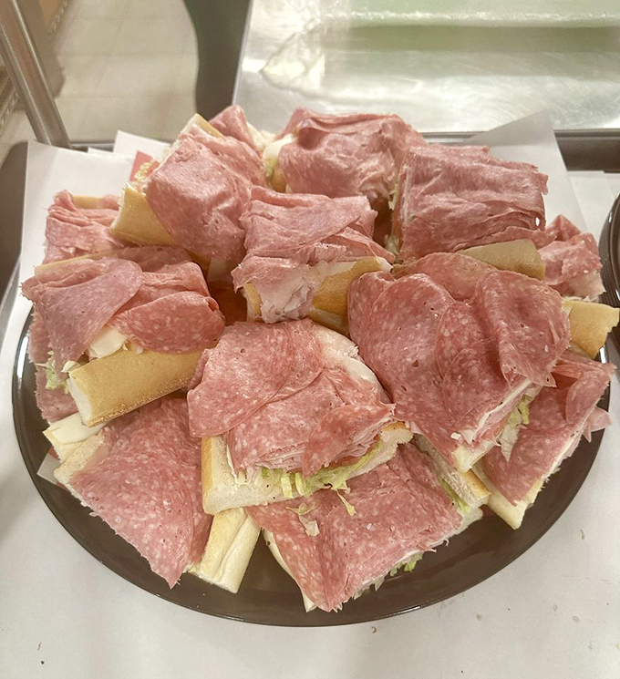The Italian hoagie platter&mdash;a mosaic of pink-hued meats and fresh lettuce that would make any Philly native nod in approval.