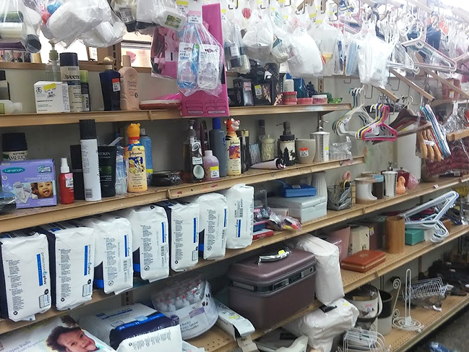 The toiletries section&mdash;where half-used shampoo bottles find new purpose and unopened packages wait for savvy shoppers who know value when they see it.