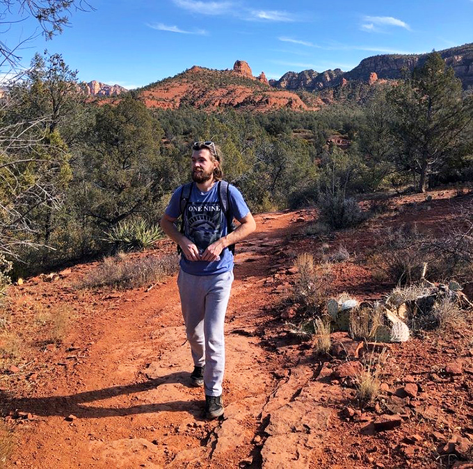 The trail beckons with promises of what lies ahead. Every hiker has that moment of "Am I underprepared or overdressed for this?"