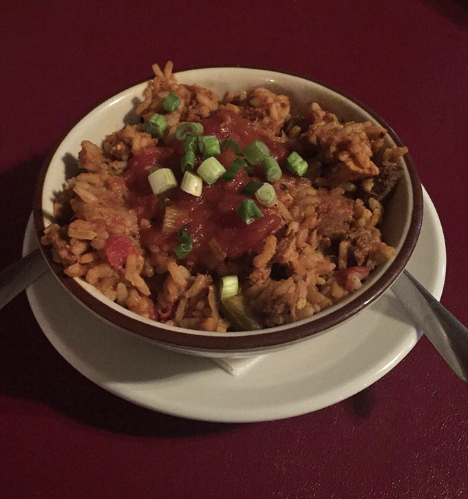 This isn't just rice &ndash; it's a spicy jambalaya canvas painted with flavors that would make New Orleans natives nod in respectful approval.