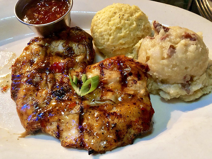 Jerk chicken that's perfectly charred on the outside, juicy on the inside, with sides that don't play second fiddle to the star.