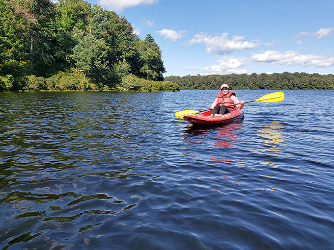 Lake Jean offers a paddler's paradise where you can literally float your troubles away. The water's so clear you might spot fish judging your kayaking technique.