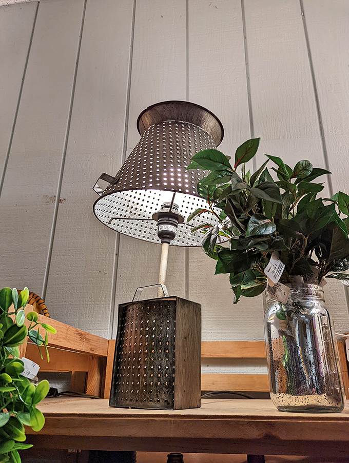 Someone turned a vintage colander into a lamp, and honestly, that's the kind of creative thinking we need more of.