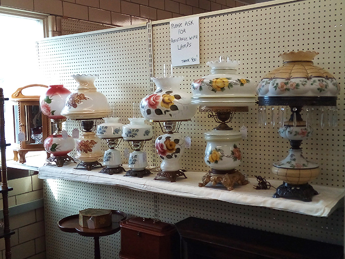 A collection of vintage oil lamps that would make your electricity-dependent friends nervous but your grandmother nostalgic.