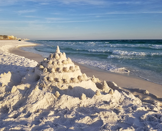 Amateur architecture at its finest. Every great sandcastle begins with the same thought: "I could totally live here if it doesn't rain."