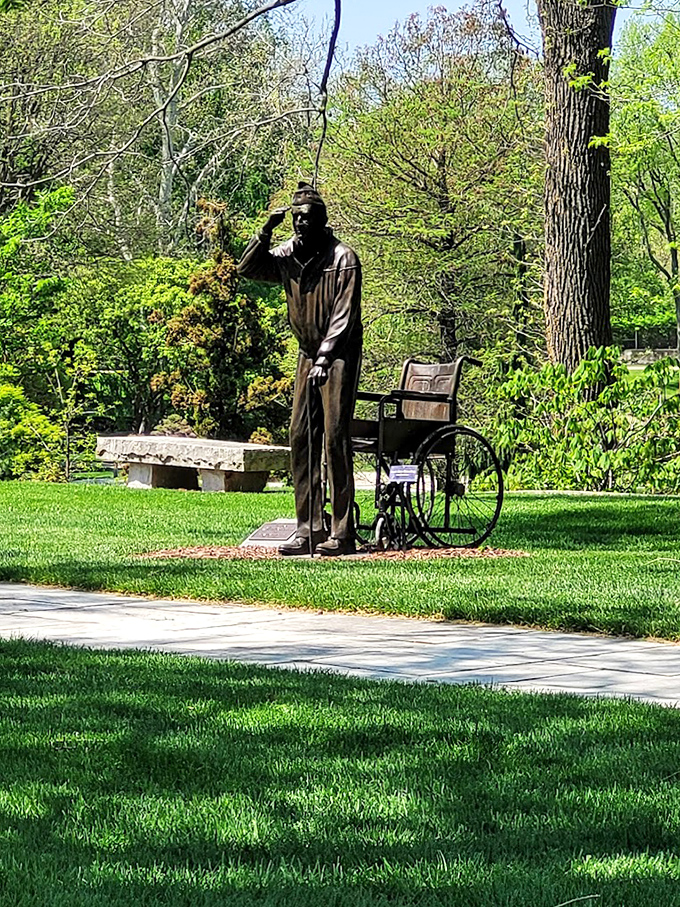 Art that moves you in more ways than one. This thoughtful sculpture reminds us that beauty should be accessible to everyone who seeks it.