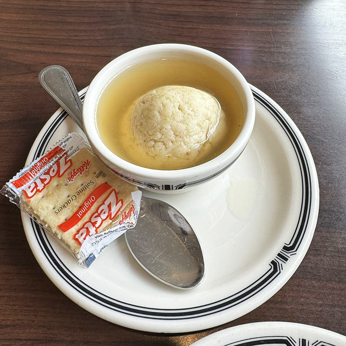 Matzo ball soup that would make your grandmother nod in approval&mdash;the chicken penicillin of Jewish delis everywhere.