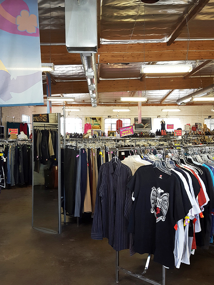 The men's section offers everything from casual tees to business attire – proof that style doesn't need a first-owner price tag.