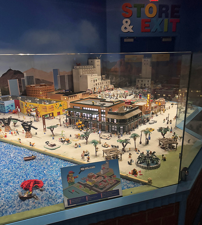 This miniature LEGO cityscape showcases incredible detail that makes adults wonder why their childhood creations never quite looked like this architectural masterpiece.