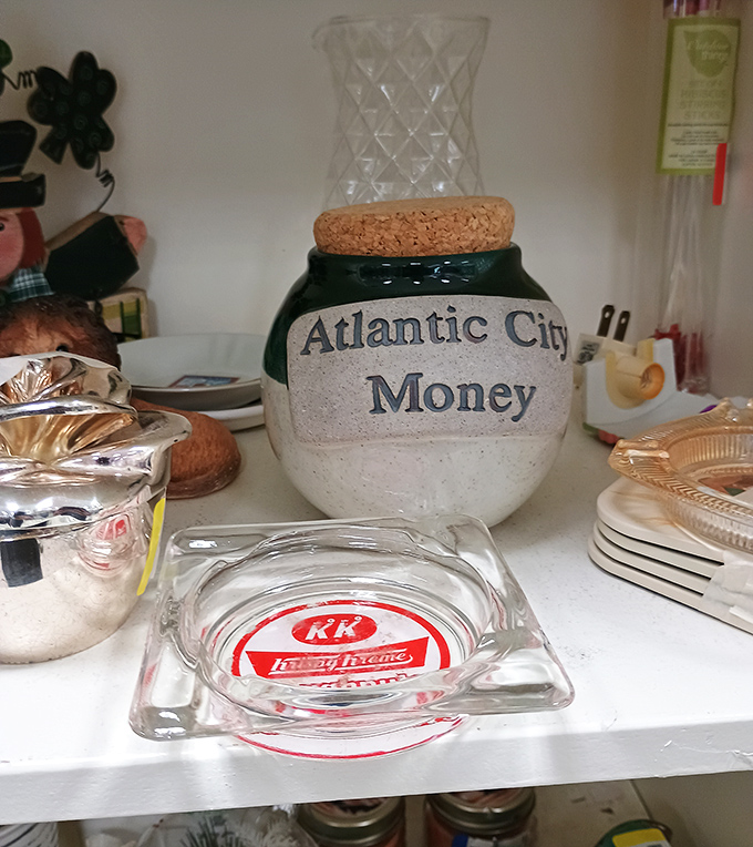 That "Atlantic City Money" jar isn't just kitsch&mdash;it's someone's vacation dreams and casino memories crystallized into ceramic form.