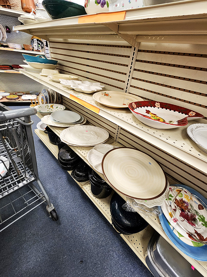 Dinner plate roulette! Mix and match your way to the most eclectic table setting in town &ndash; mismatched china never looked so intentional.