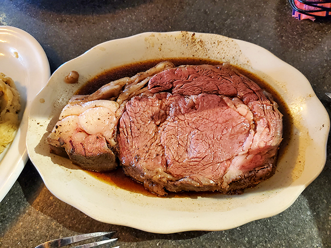 Prime rib so perfectly pink it makes you wonder if other restaurants have been doing it wrong your entire life.