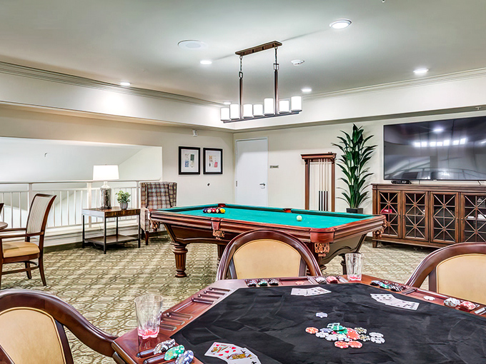 Common spaces designed for actual humans who want to socialize, not just pose for brochure photos.