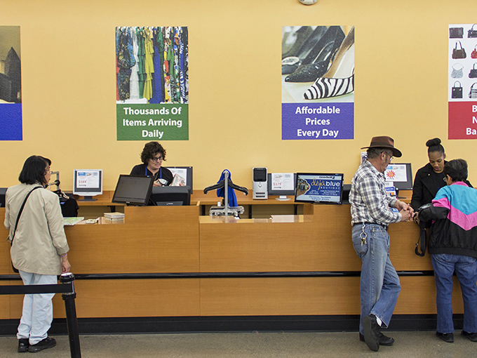 The checkout counter: the finish line of your treasure hunt, where friendly staff turn your discoveries into official possessions.
