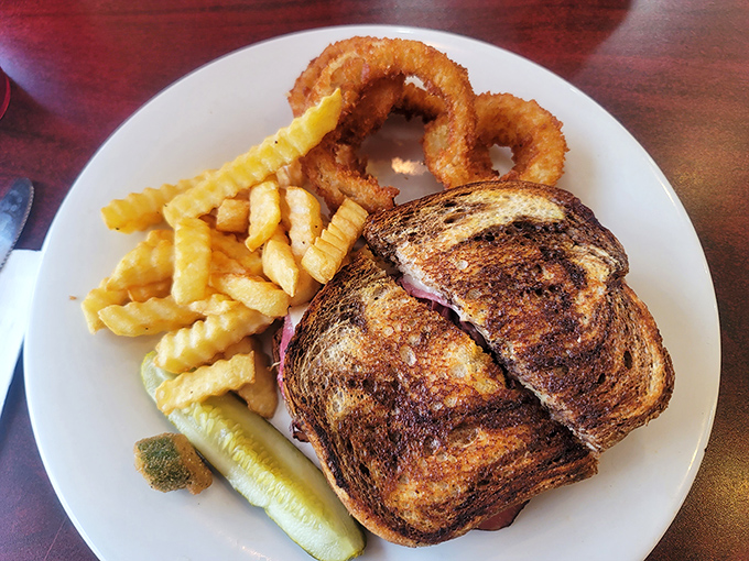 A sandwich so perfectly grilled it deserves its own Florida real estate. Those fries aren't sides&mdash;they're supporting actors deserving their own Golden Globe.
