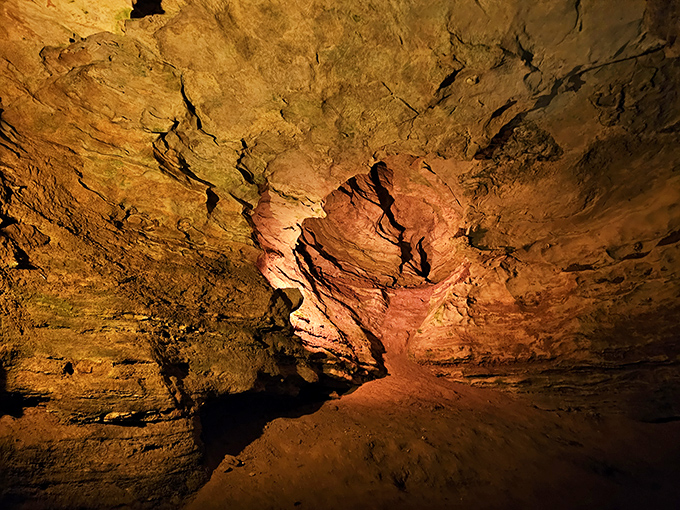 Like something from a fantasy novel, these rust-colored chambers feel like you've stumbled into the Earth's secret living room.
